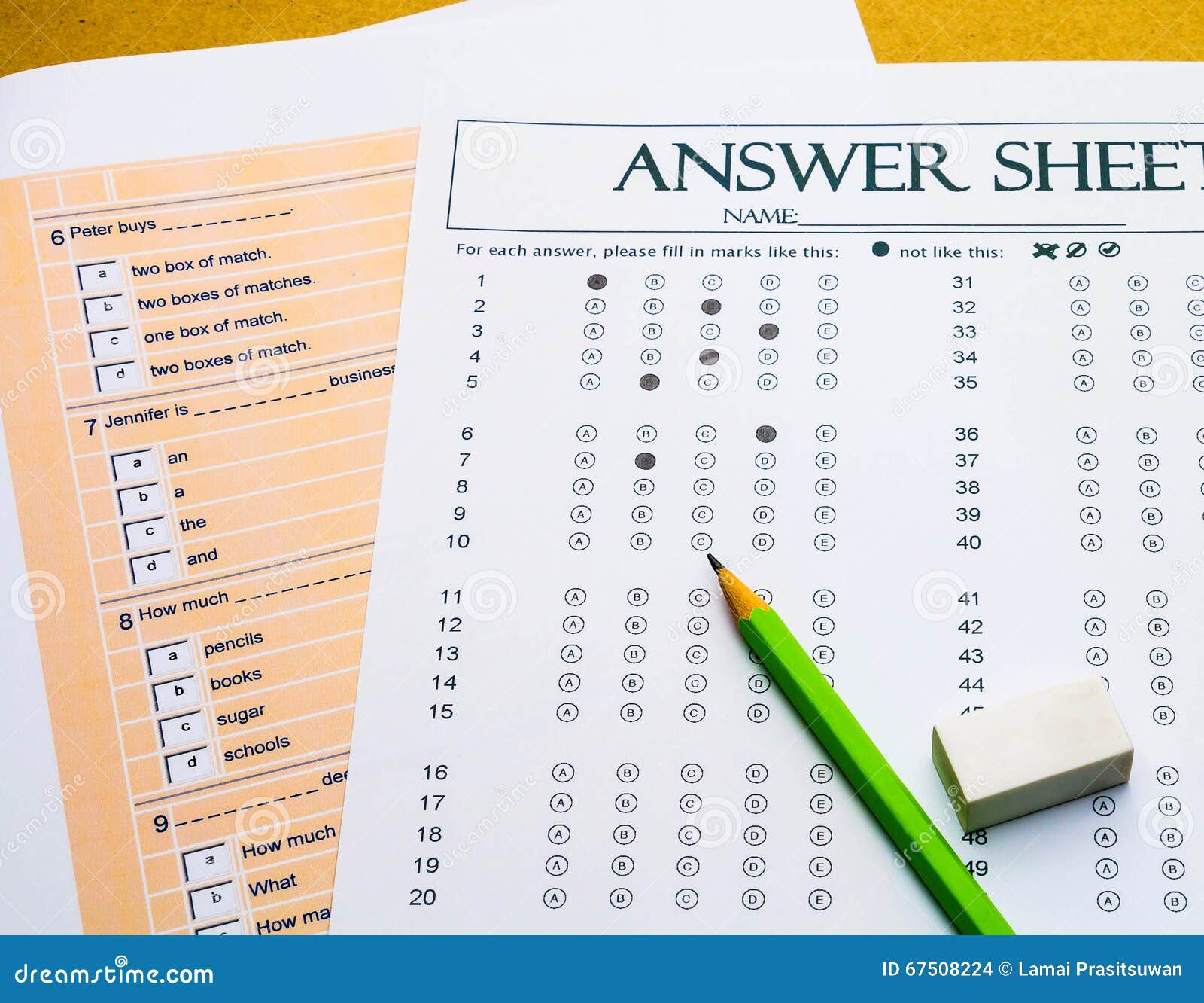 Questions and answer sheet stock photo. Image of english - 67508224