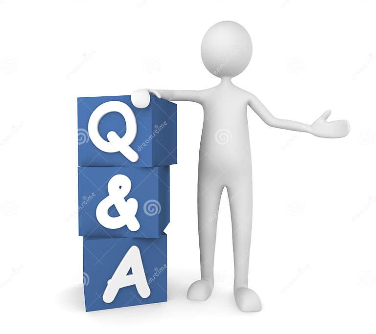Questions and Answers stock illustration. Illustration of learn - 12823400