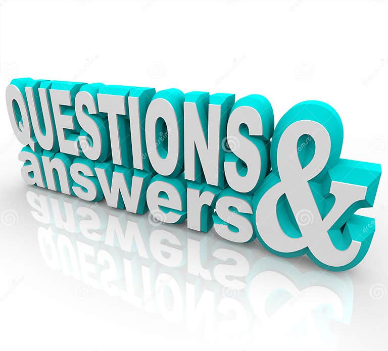 Questions and Answers stock illustration. Illustration of asking - 14928656