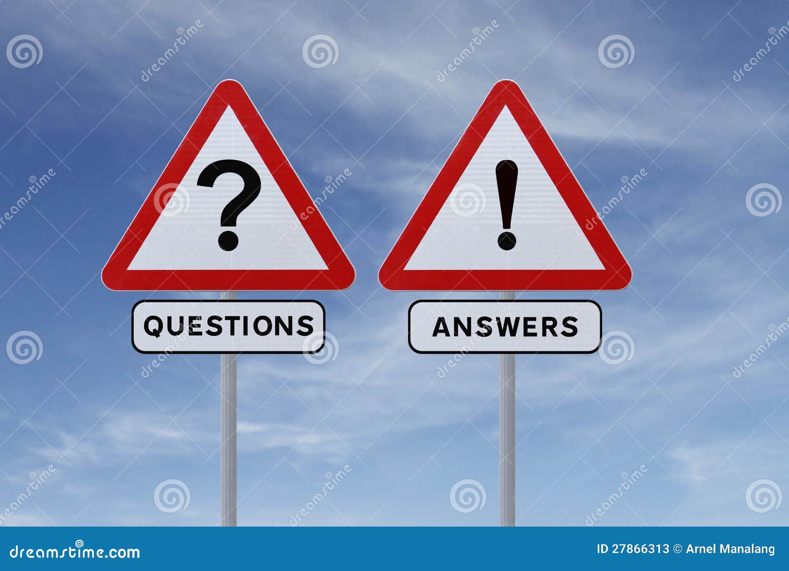 Questions and Answers stock image. Image of mark, sign - 27866313