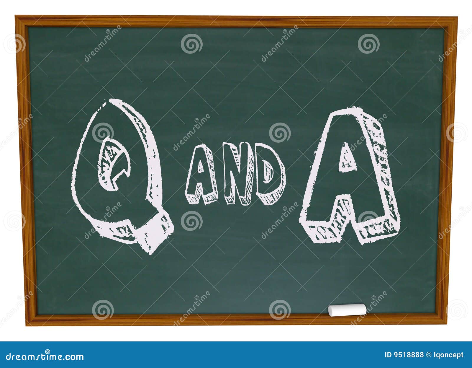 Questions and Answers - Chalkboard Stock Photo - Image of answering ...
