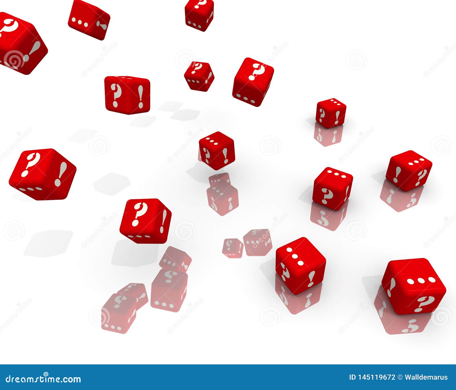 Questions and Answers. Concept with Cubes Stock Illustration ...