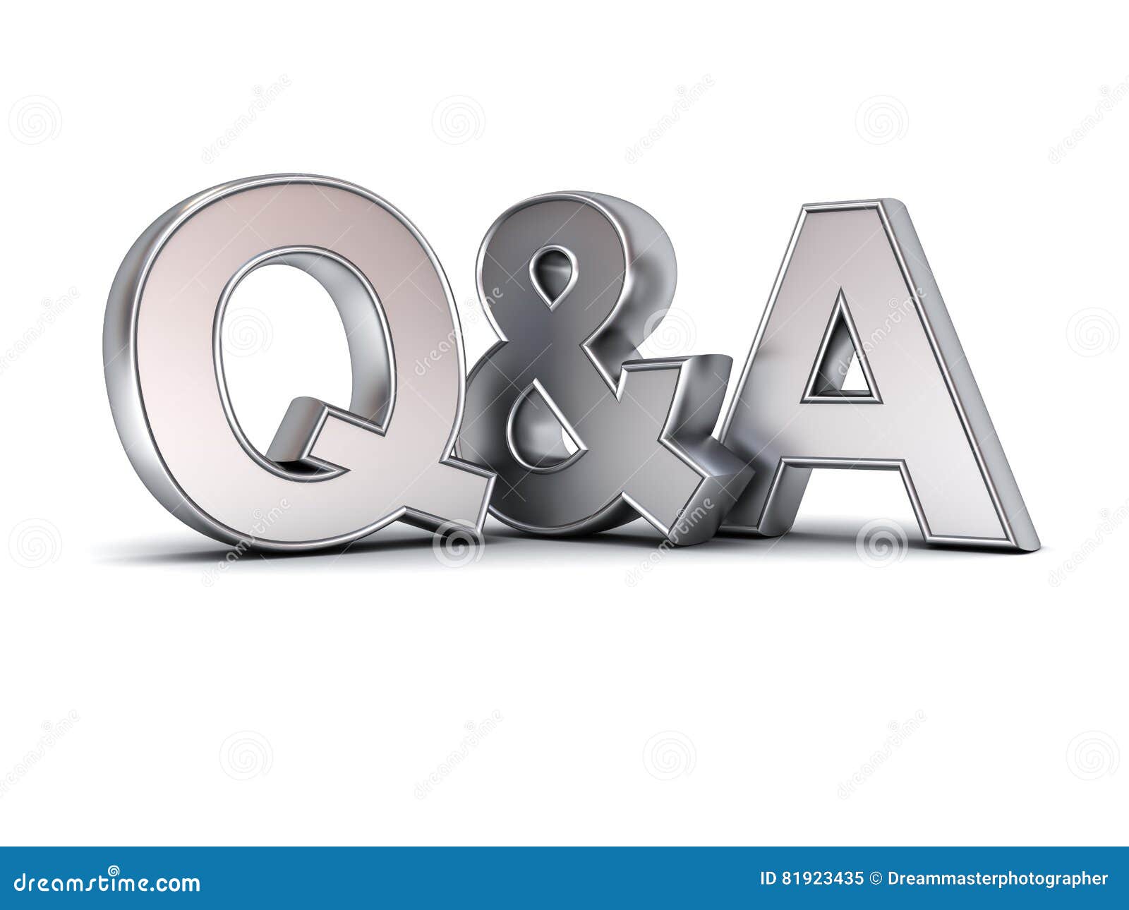 Questions and Answers Concept Metal Q and a Text Stock Illustration ...