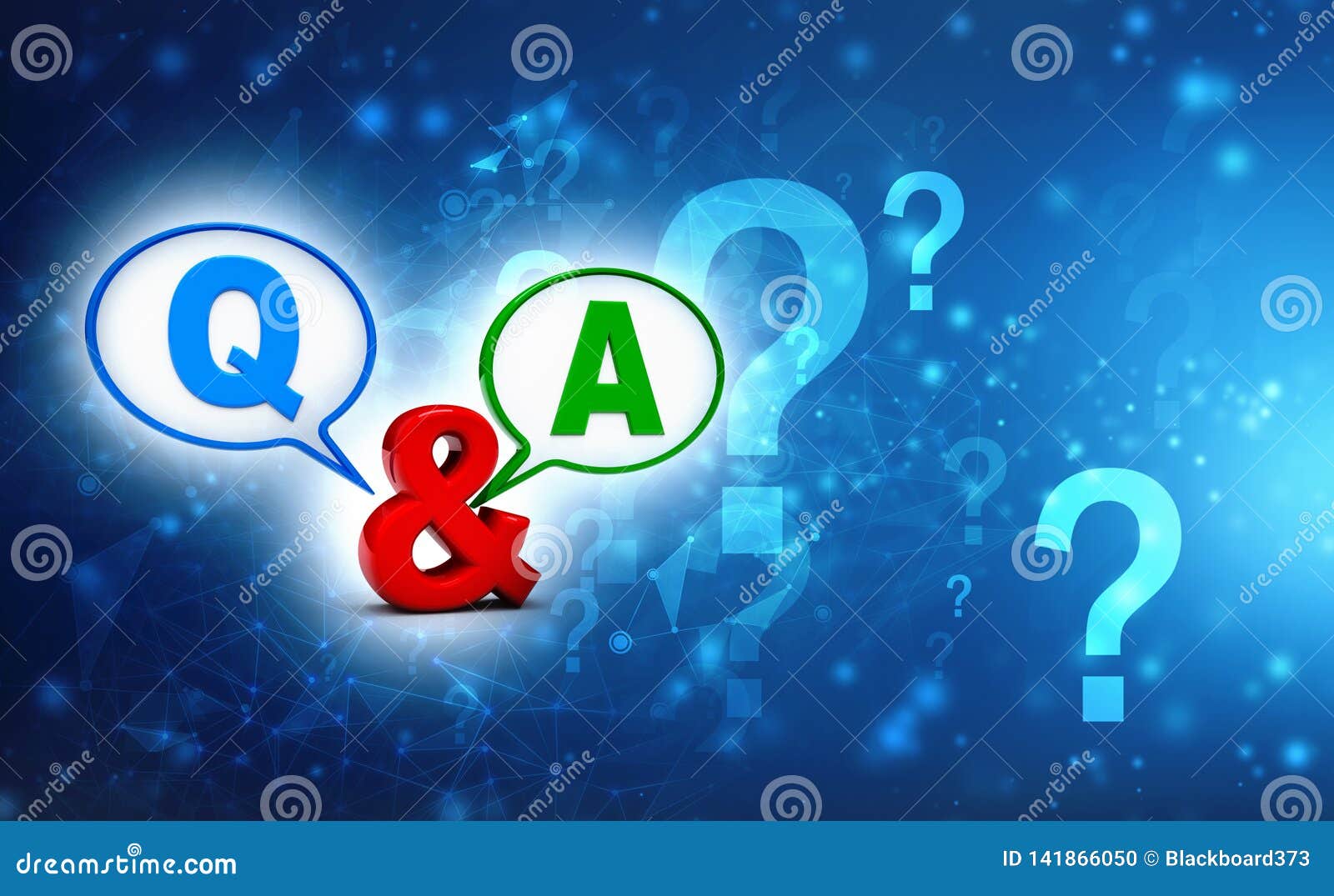 Questions and Answers Concept. Questionnaire Concept Background. 3d ...