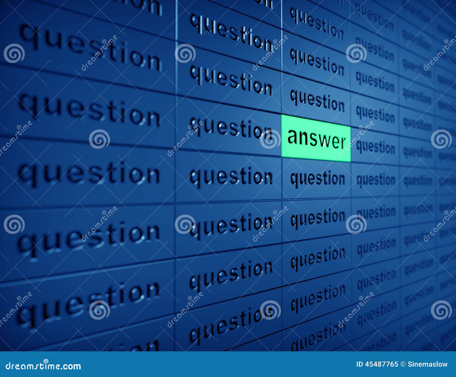 Questions and Answers stock illustration. Illustration of information ...