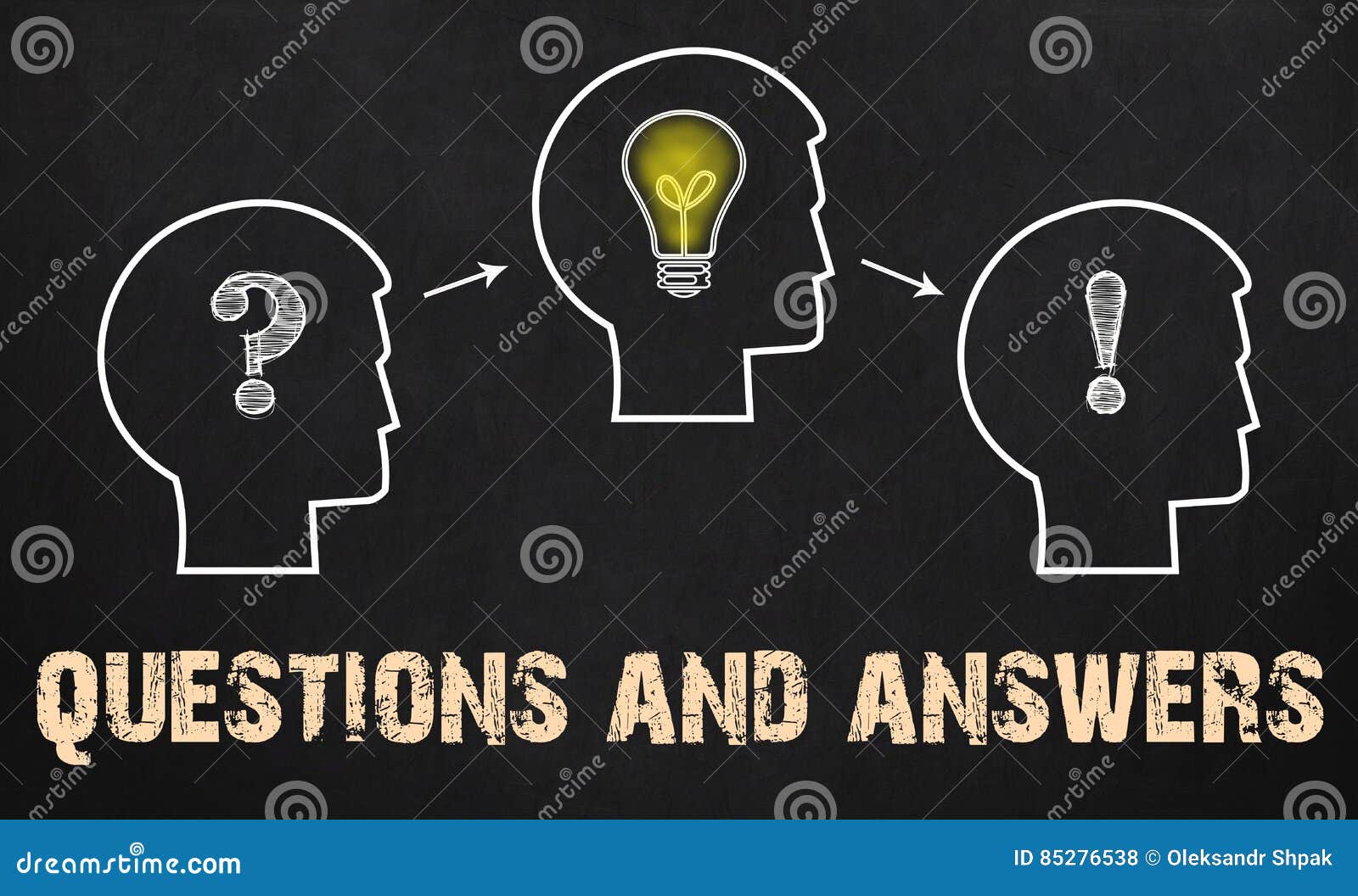 Questions and Answers - Group of Three People with Question Mark Stock ...