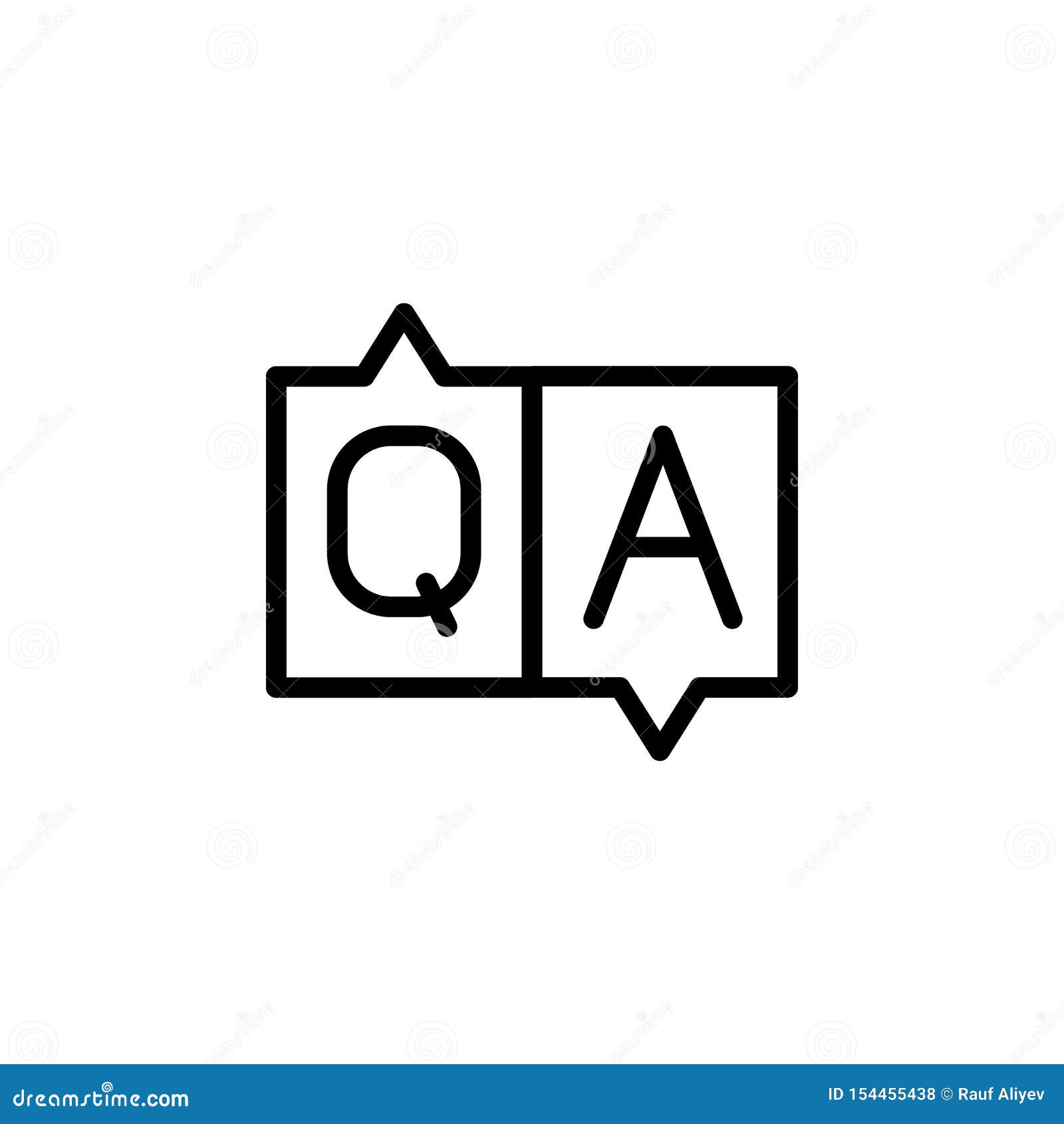 Questions, Answers Icon. Element of Education Icon Stock Illustration ...