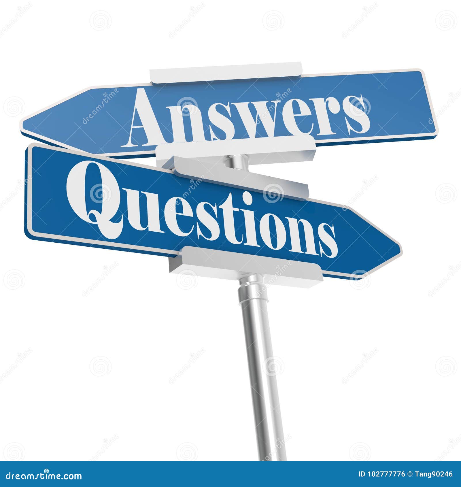 Questions and Answers Signs Stock Illustration - Illustration of point ...