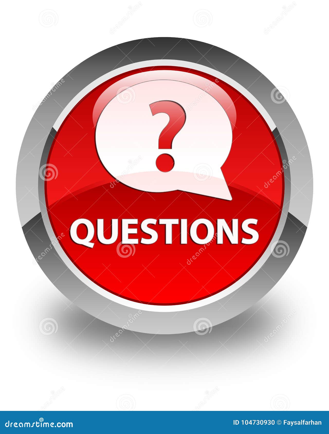 Questions (bubble Icon) Glossy Red Round Button Stock Illustration ... Questions (bubble Icon) Glossy Red Round Button Stock Illustration ...