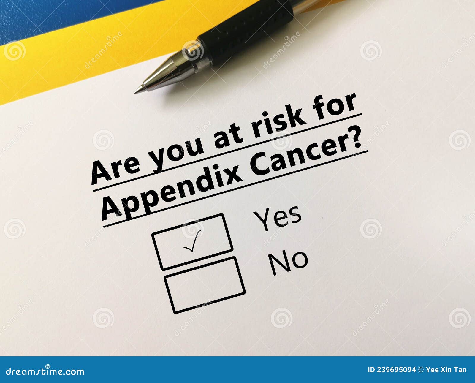 Questions about Cancer Risk Stock Photo - Image of benign ...