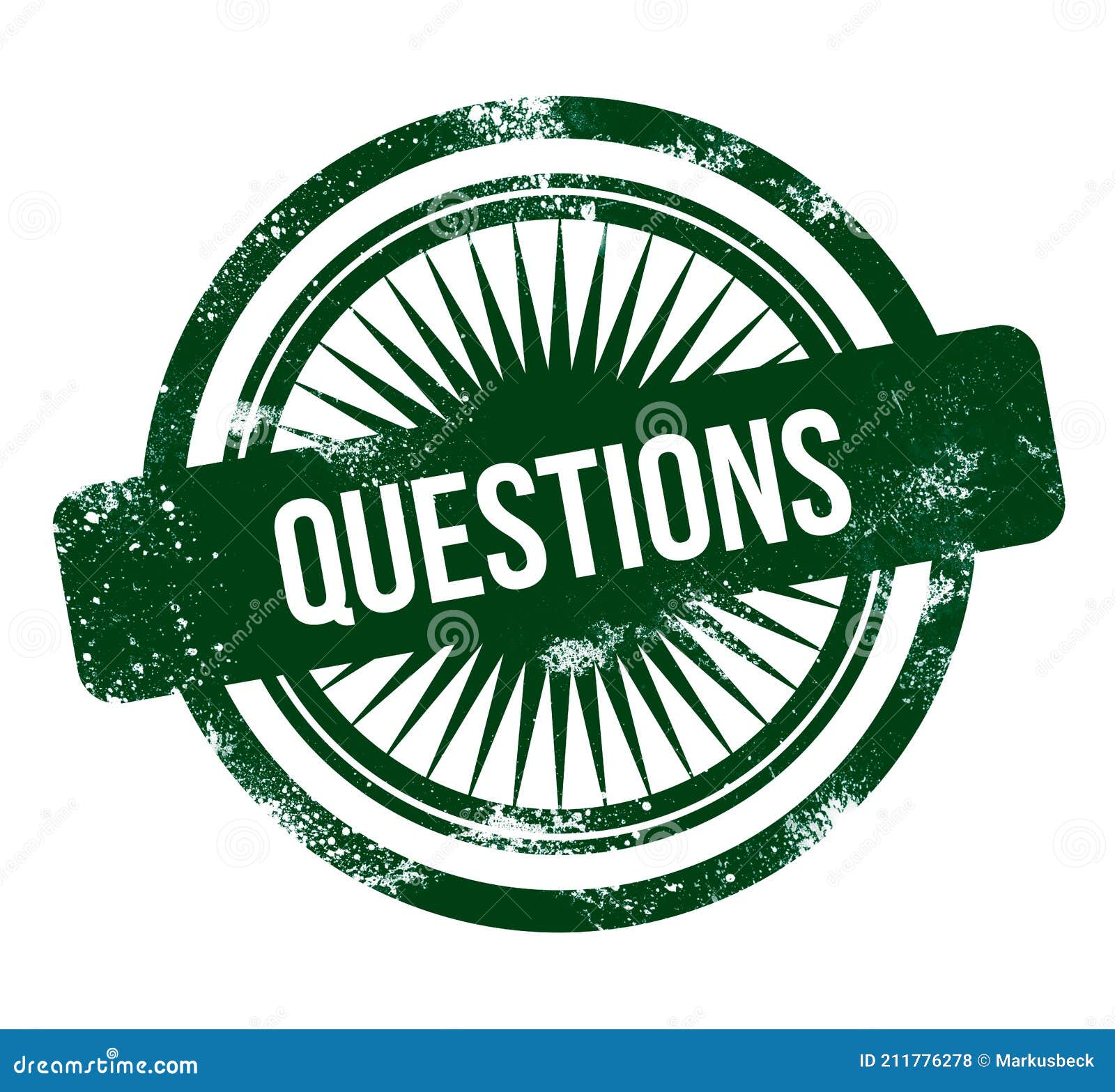 Questions - Green Grunge Stamp Stock Illustration - Illustration of ...