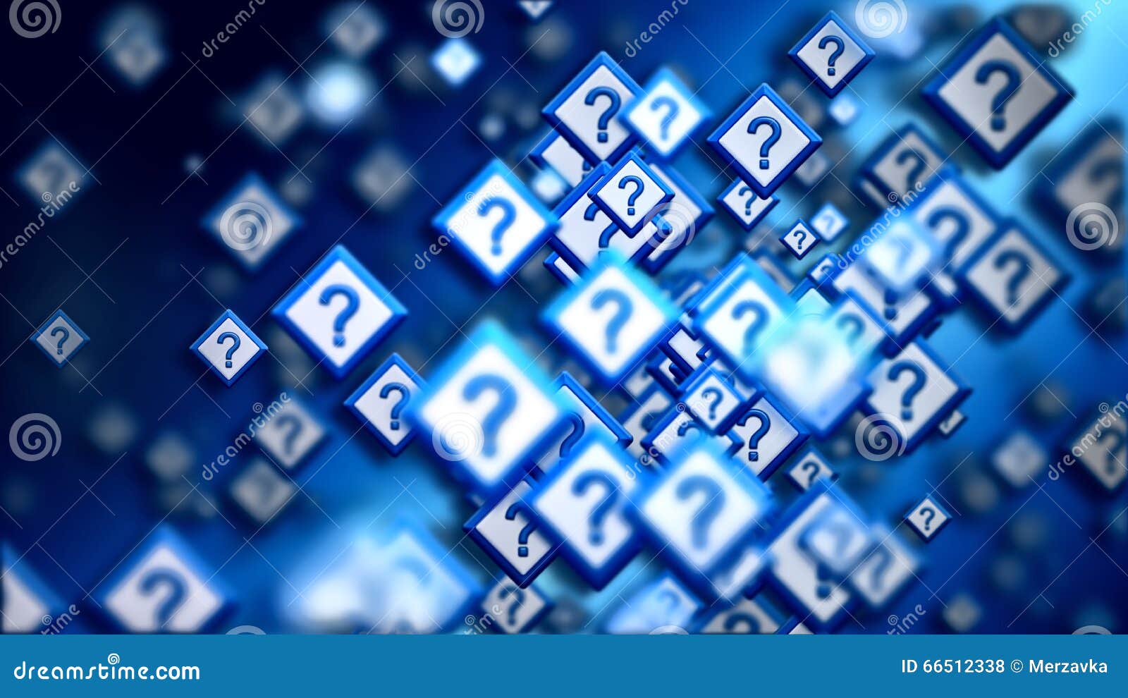 Questions from Internet Community in Cyberspace Stock Illustration ...