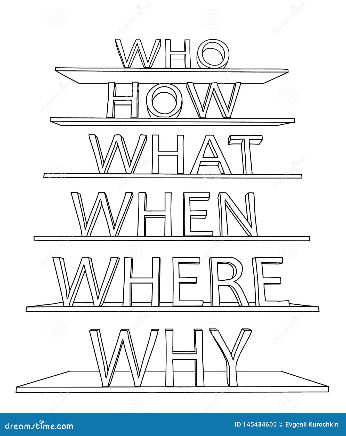 5W1H Problem Solving Method Infographic 6 Point Stage Template With ...