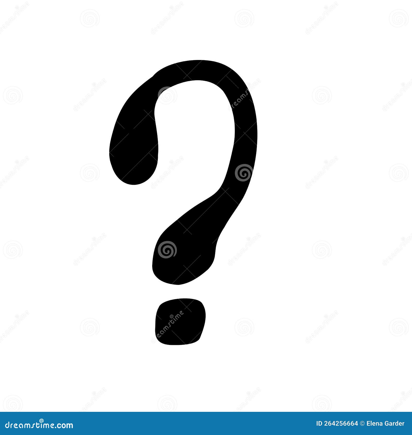 Questions Marks. Hand Drawn Doodle Ask Sign Set Stock Vector ...