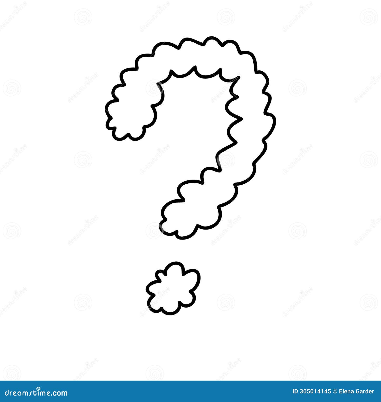 Questions Marks. Hand Drawn Doodle Ask Sign Set Stock Vector ...