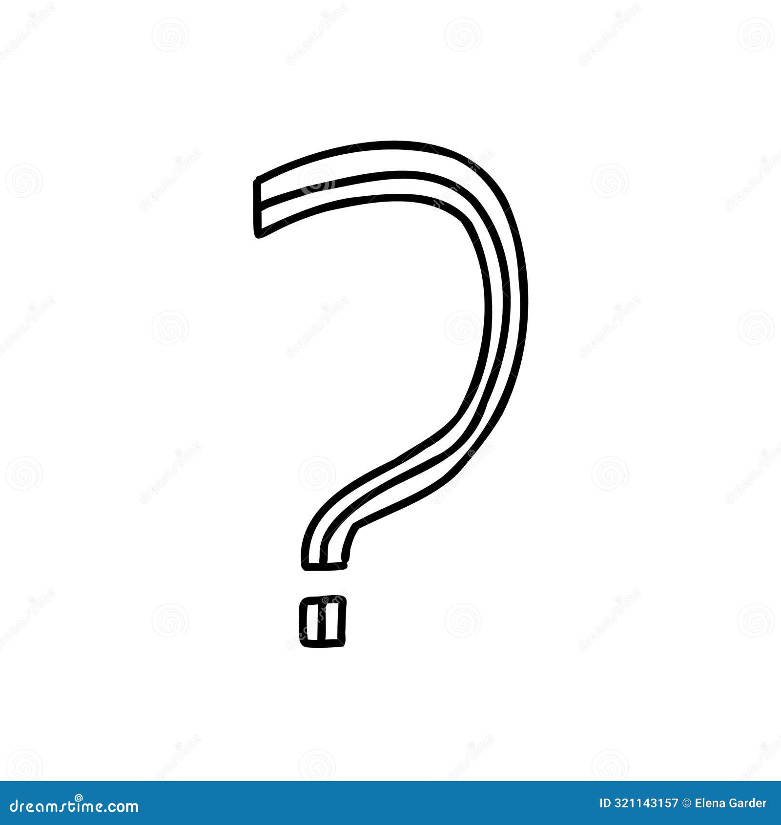 Questions Marks. Hand Drawn Doodle Ask Sign Set Stock Vector ...