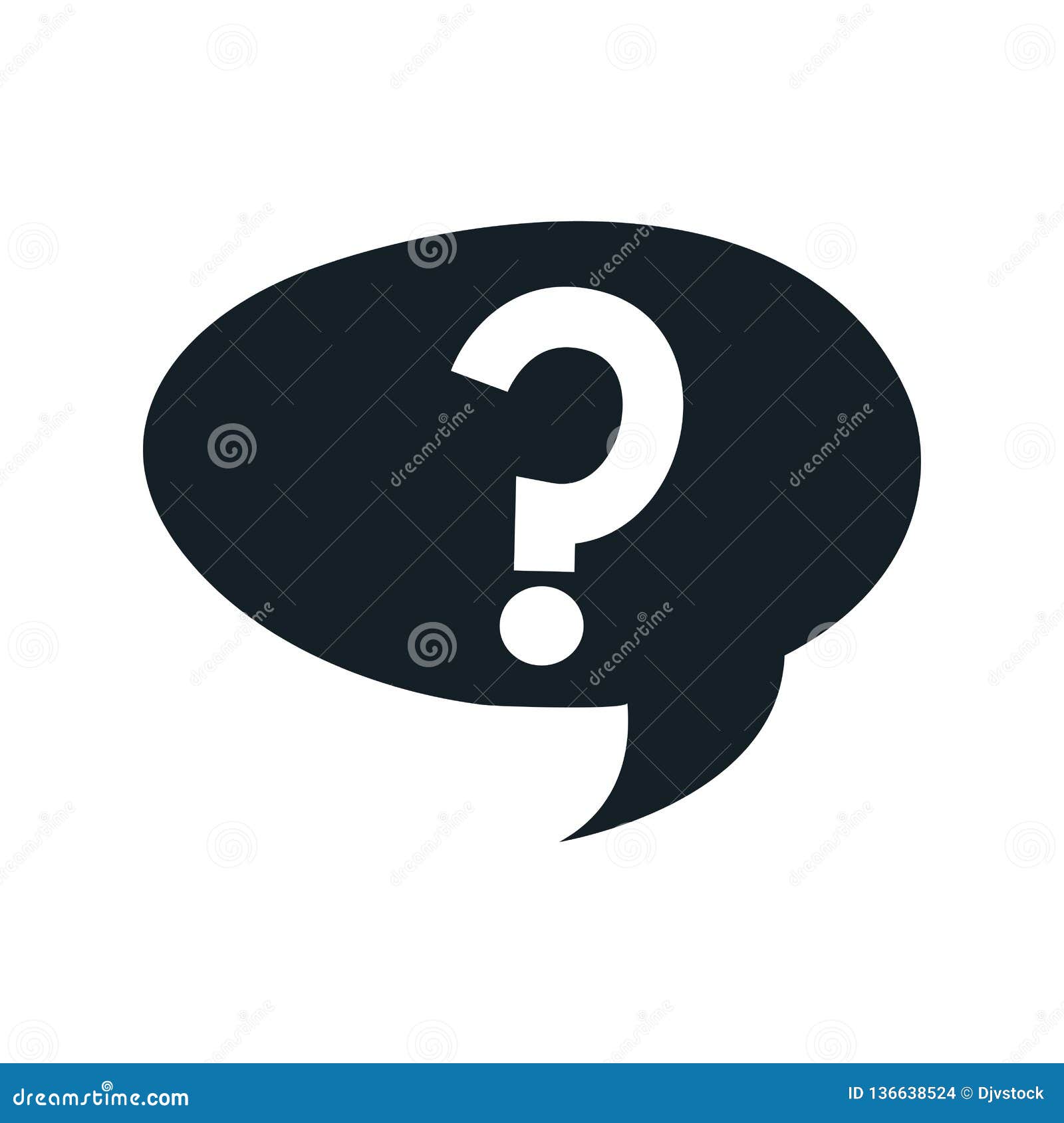 Questions Sign Support Speech Bubble Stock Vector - Illustration of ...