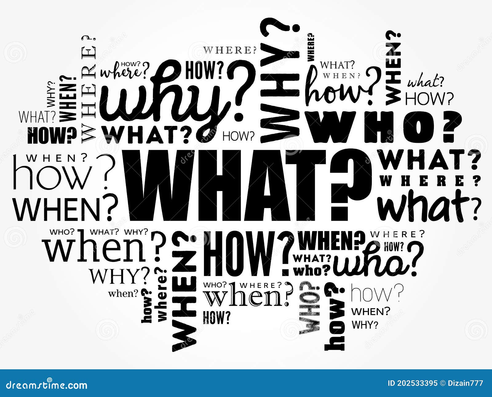 Six Ws Questions Who, Why, When, What, How, Where Whose Answers Are ...