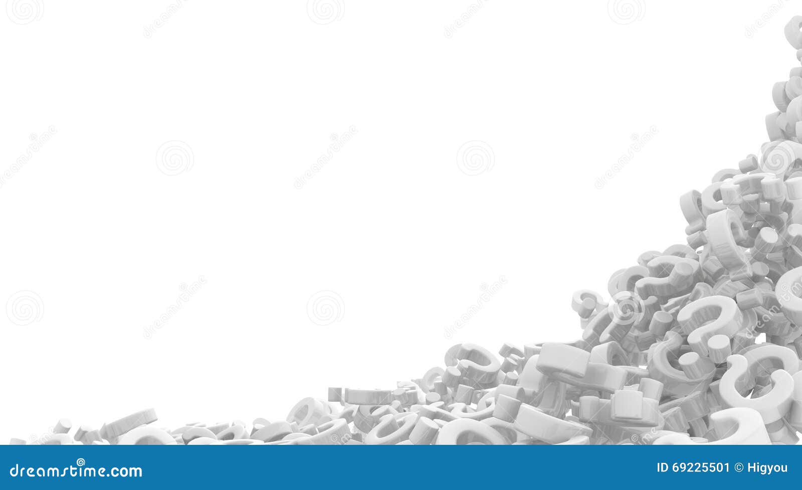 Questions White Corner stock illustration. Illustration of symbolic ...