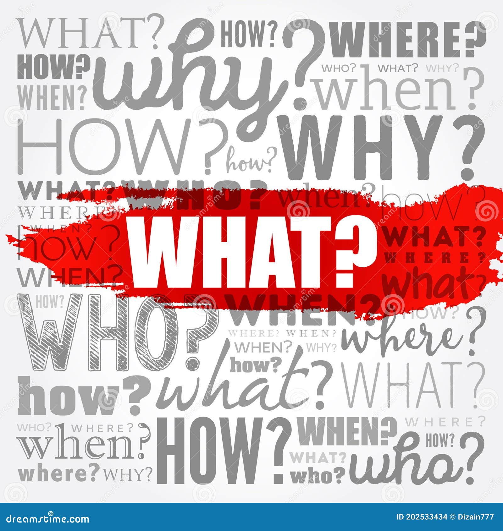 Questions, Problem Solving, Word Cloud Background Stock Illustration ...