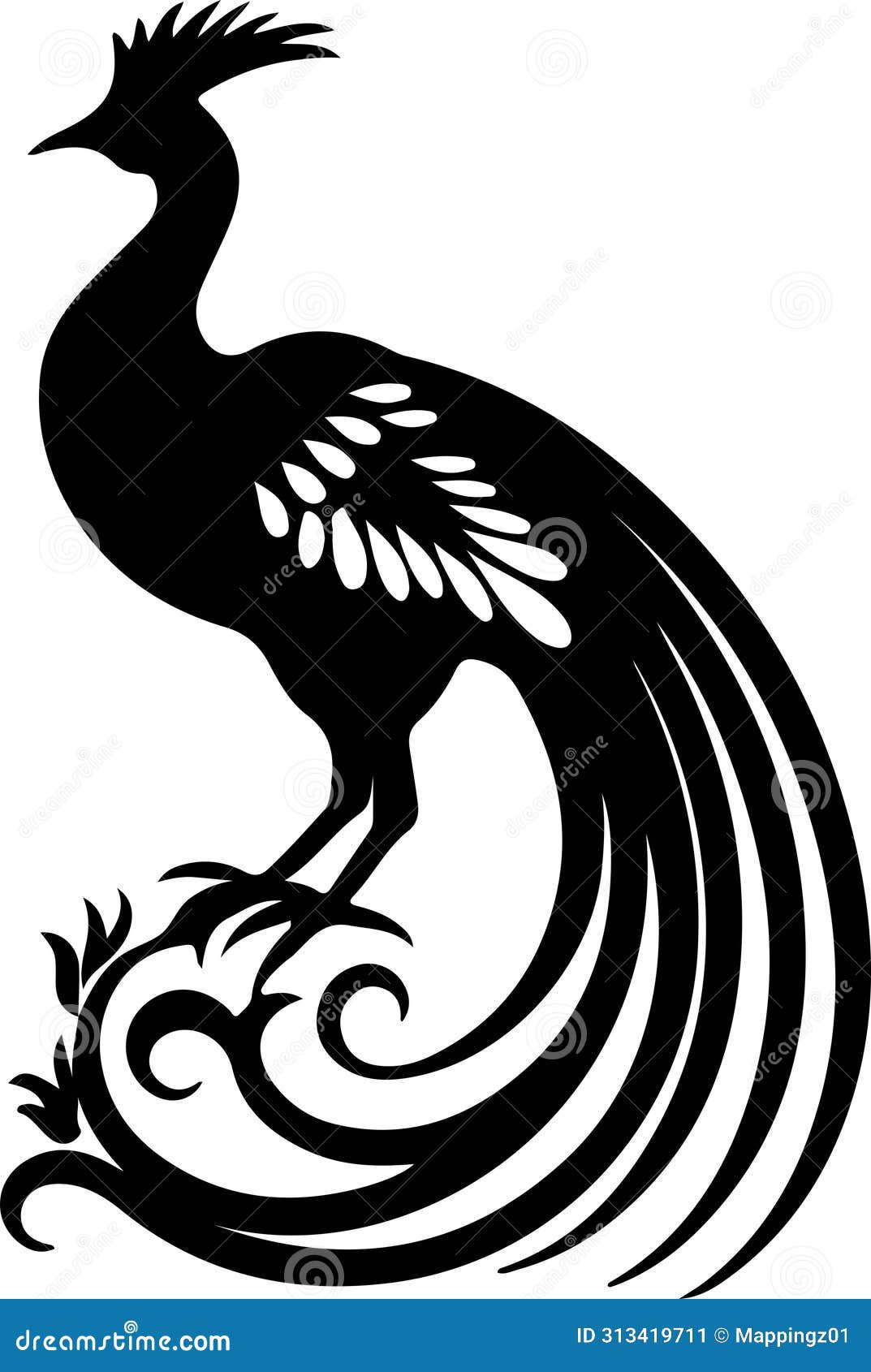 Shadow Of Quetzal Bird Cartoon Vector | CartoonDealer.com #202662343