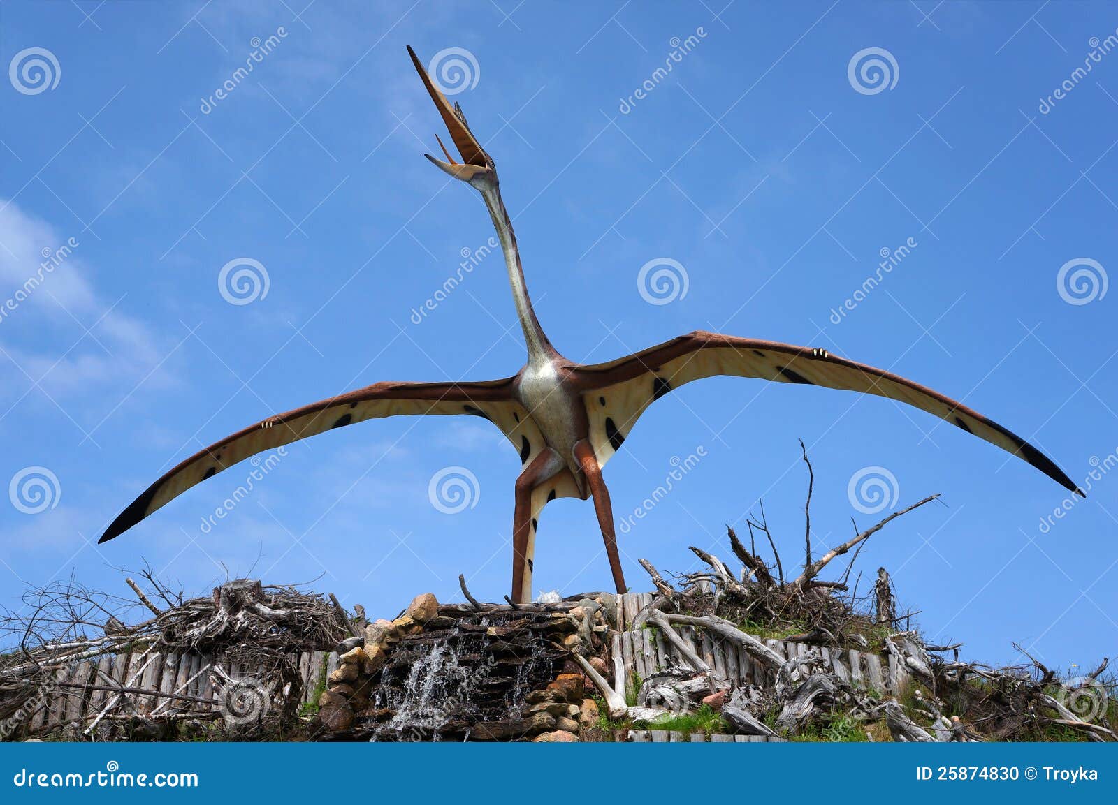 Quetzalcoatlus, Pterosaur. Model Van Dinosaurus. Redactionele ...