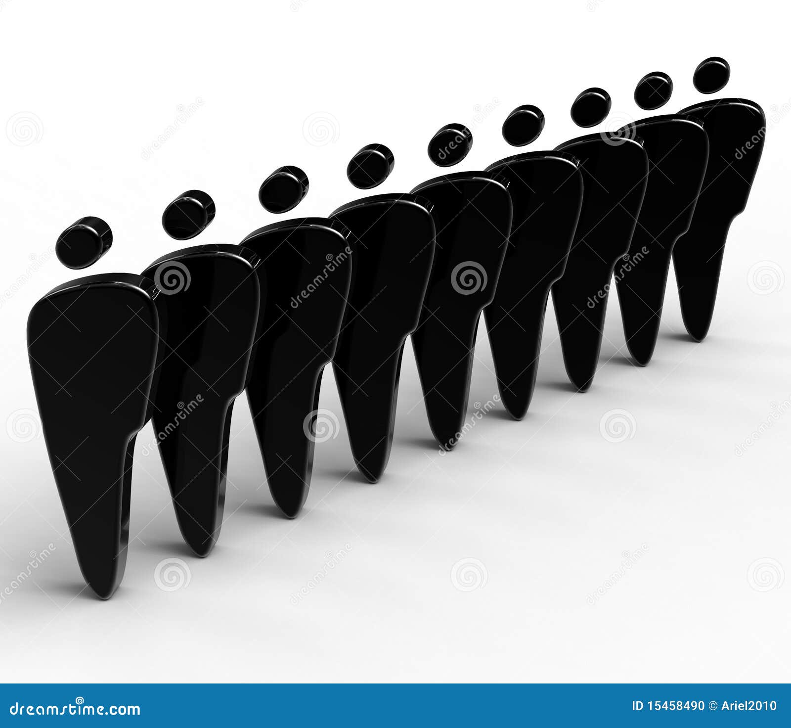 Queue stock illustration. Illustration of black, human - 15458490