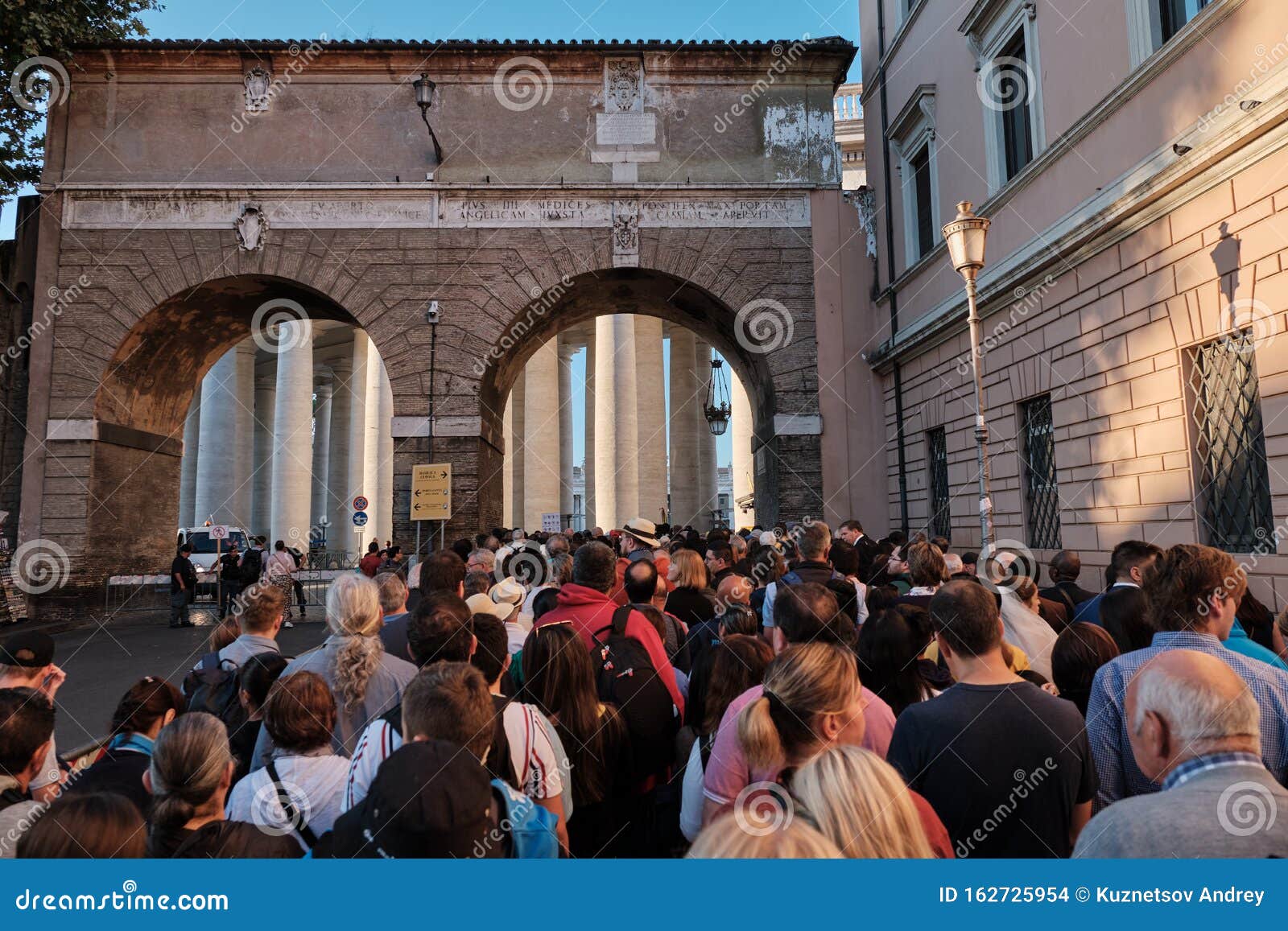 The Queue of Catholics for an Audience with the Pope Editorial Stock ...