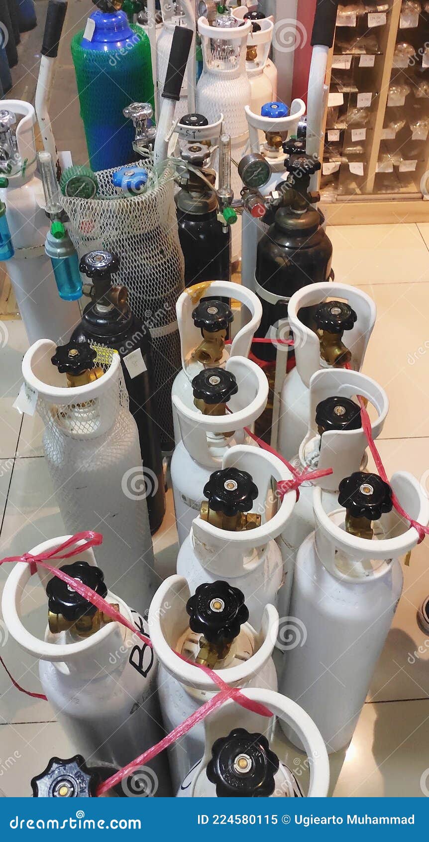 Queue for Filling Oxygen Cylinders, a Much Needed Item at this Time ...