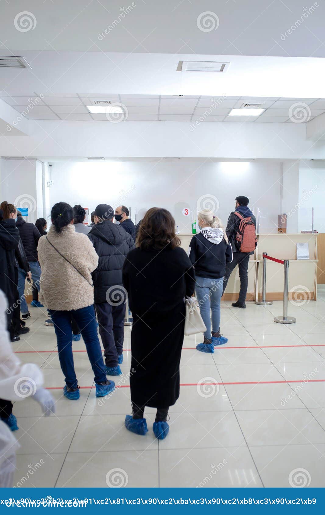 Queue in Front of Reception at the Clinic Editorial Photography - Image ...