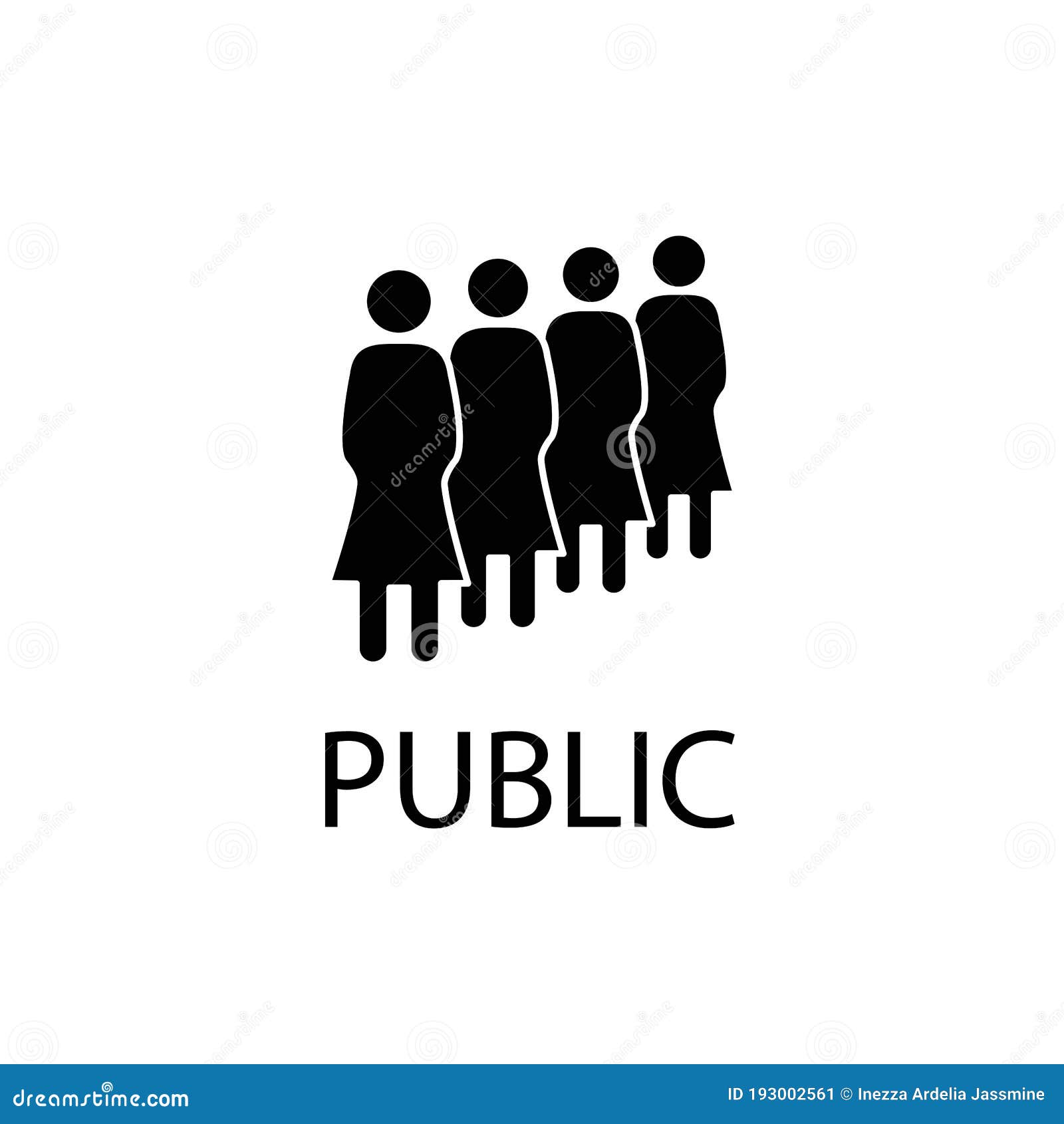 Queue Icon, Symbol Line Design Template Stock Vector - Illustration of ...