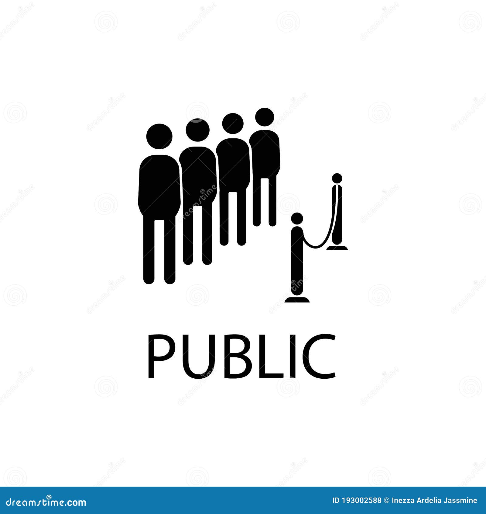 Queue Icon, Symbol Line Design Template Stock Vector - Illustration of ...