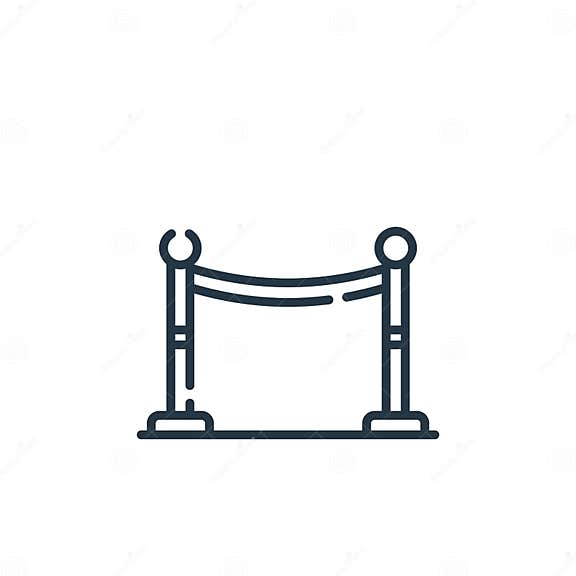 Queue Icon Vector from Event Concept. Thin Line Illustration of Queue ...