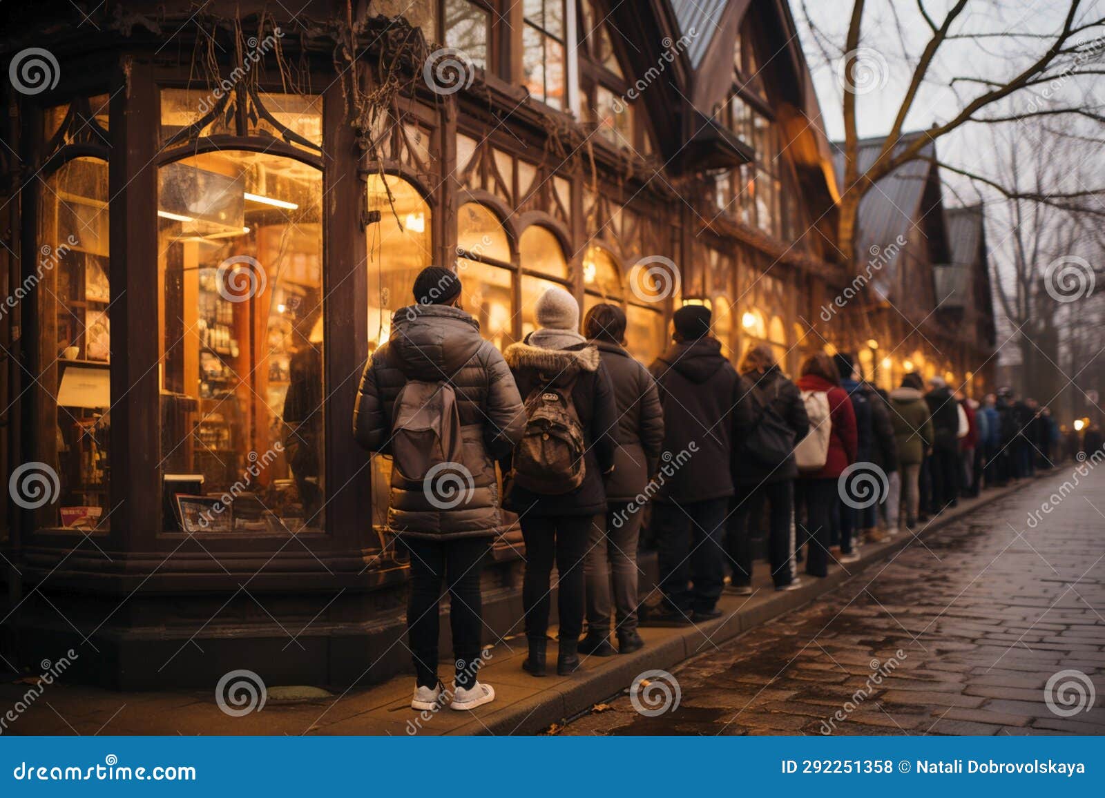 Queue Line of People Waiting for Their Turn Stock Photo - Image of line ...
