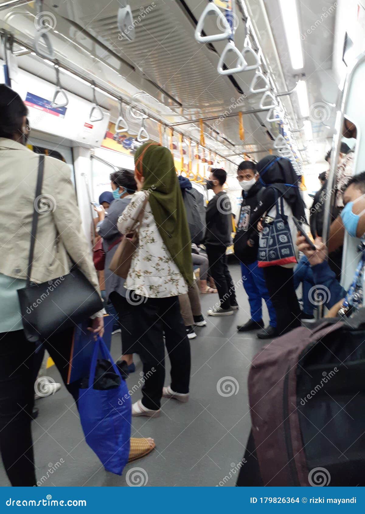 Queue in Lune Waiting for the Bus on Airport Soetta Editorial Stock ...