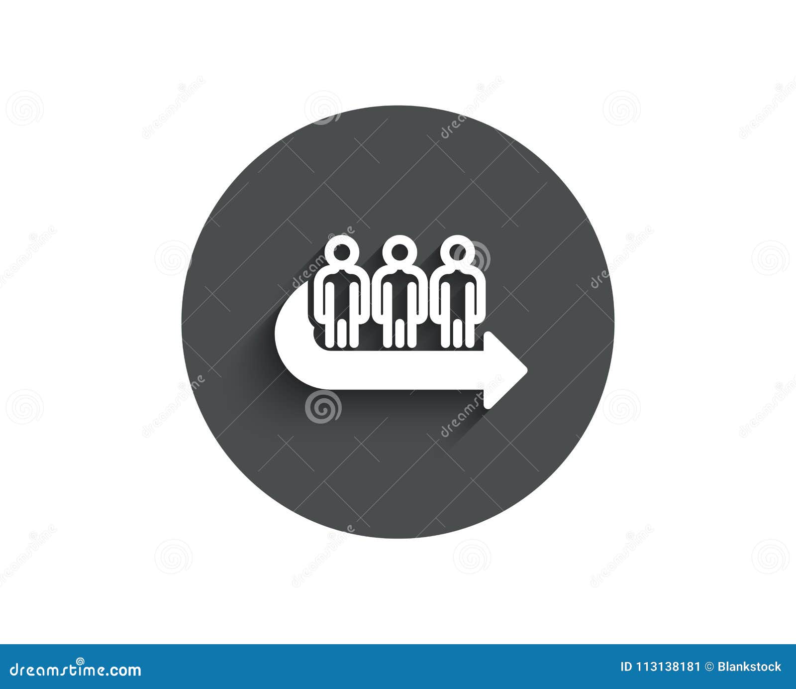 Queue Simple Icon. People Waiting Sign Stock Vector - Illustration of ...