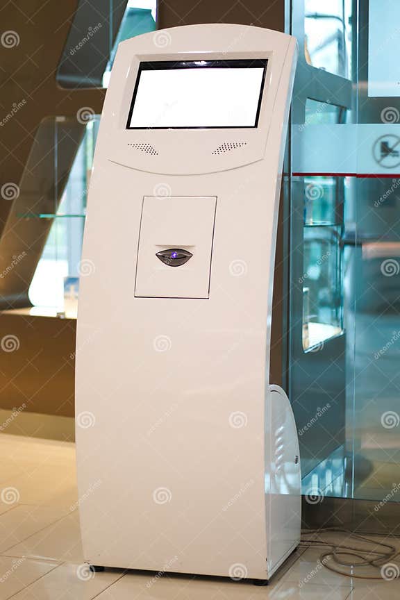 Queue ticket machine stock image. Image of arrangement - 208904497
