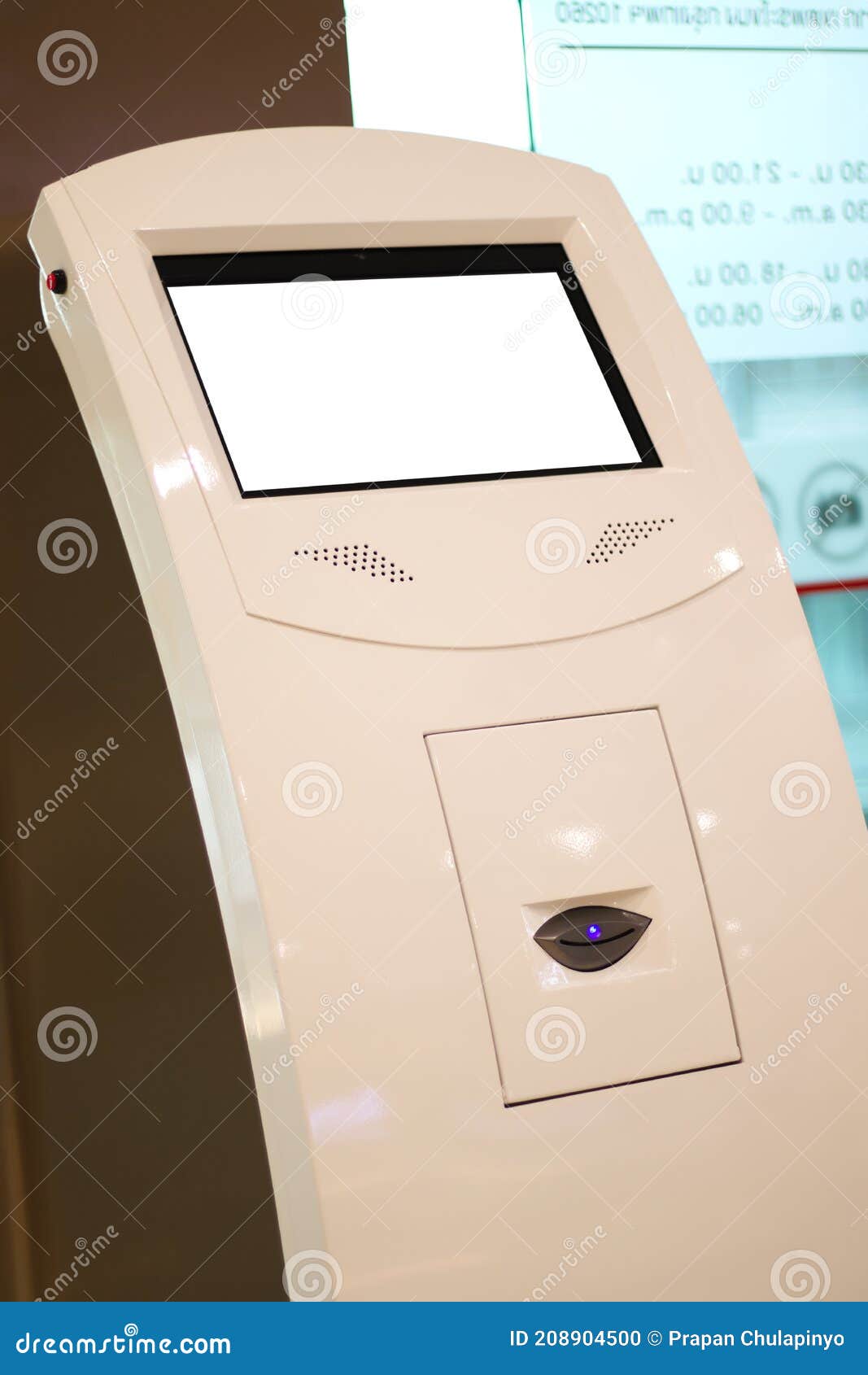Queue ticket machine stock photo. Image of office, business - 208904500