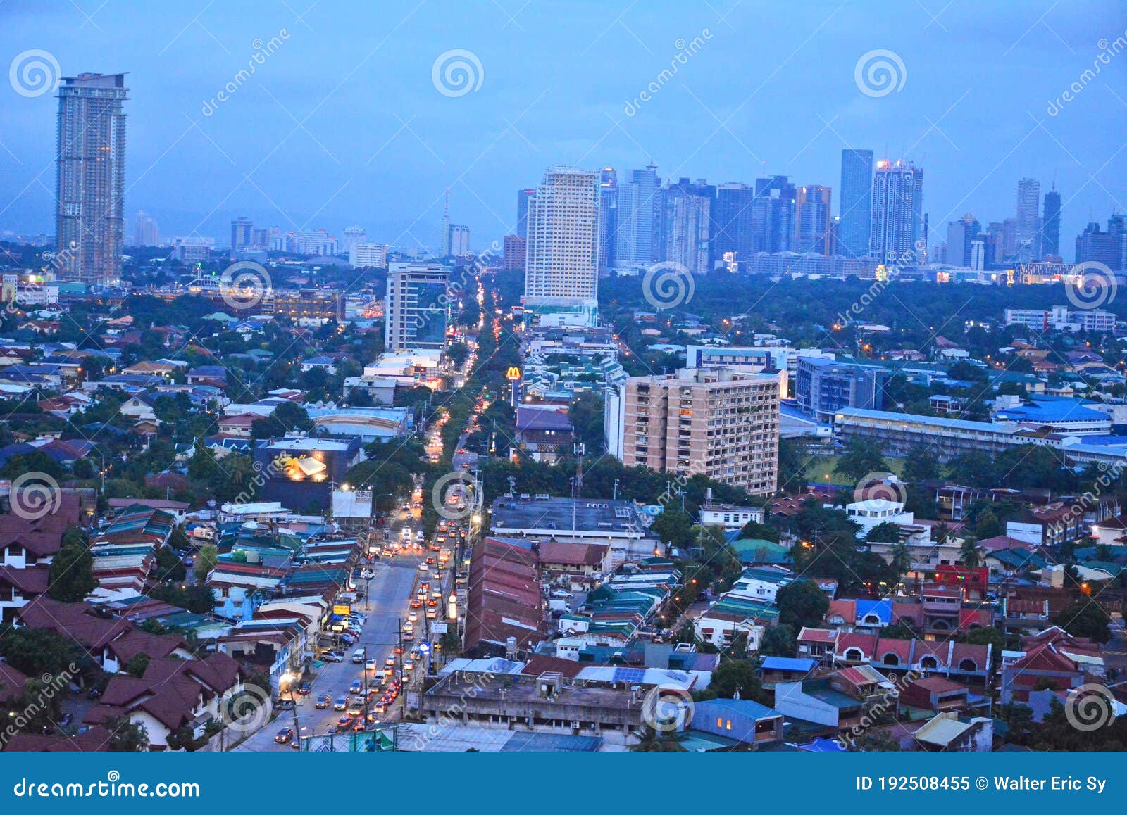 Quezon City Overview in Philippines Editorial Image - Image of scenery ...