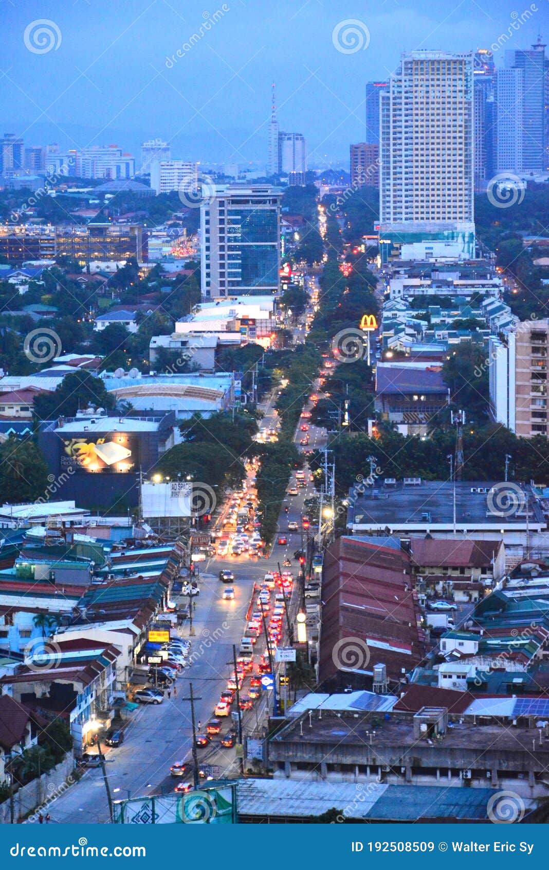 Quezon City Overview in Philippines Editorial Stock Image - Image of ...