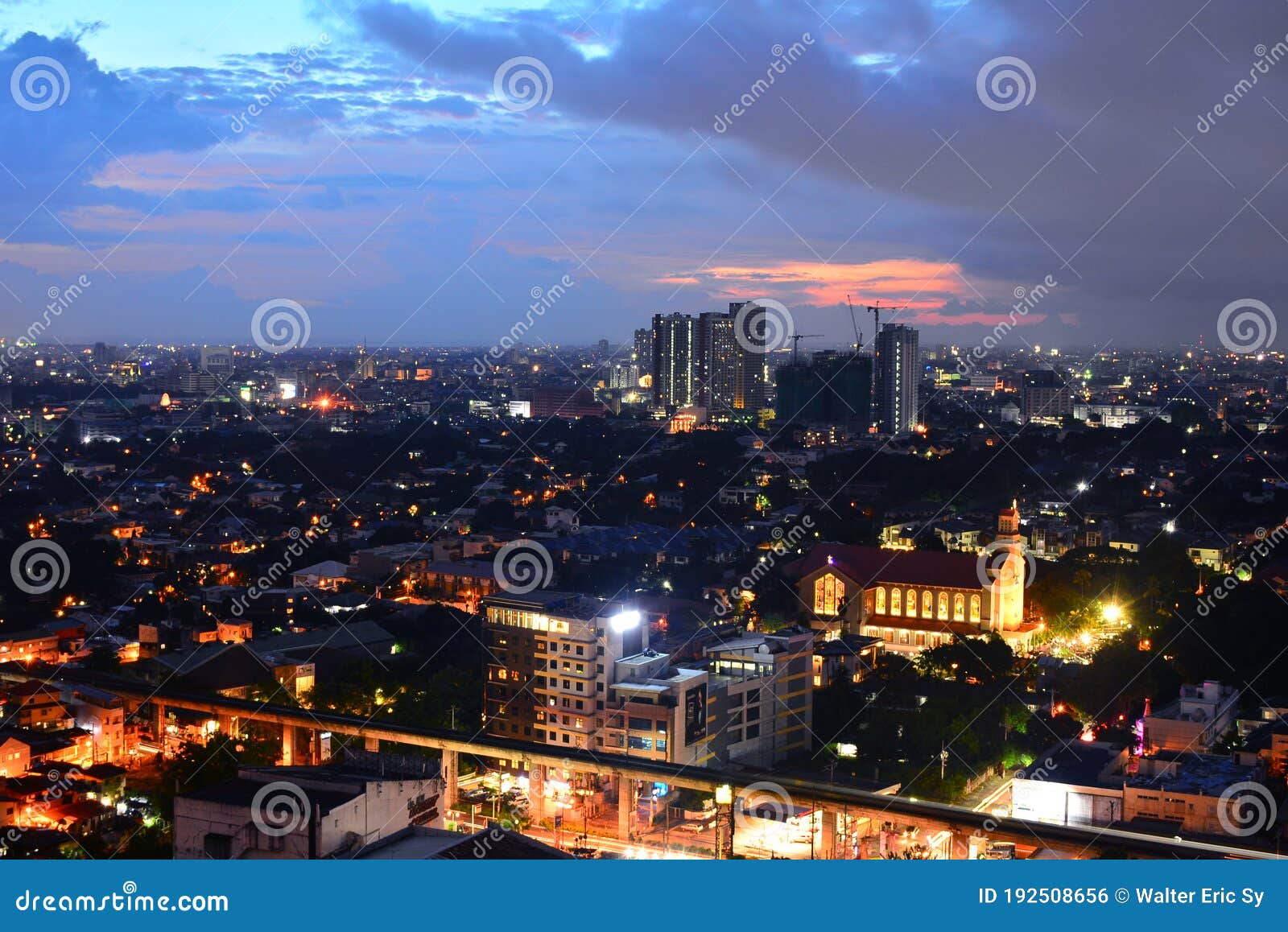 Quezon City Overview in Philippines Editorial Photo - Image of urban ...