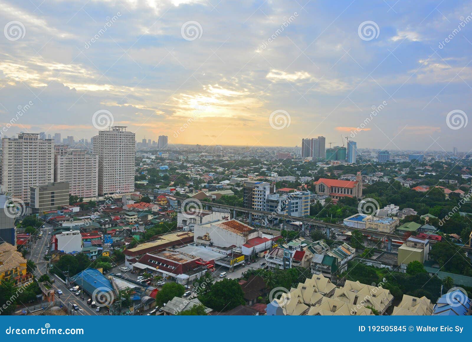 Quezon City Overview in Philippines Editorial Image - Image of urban ...