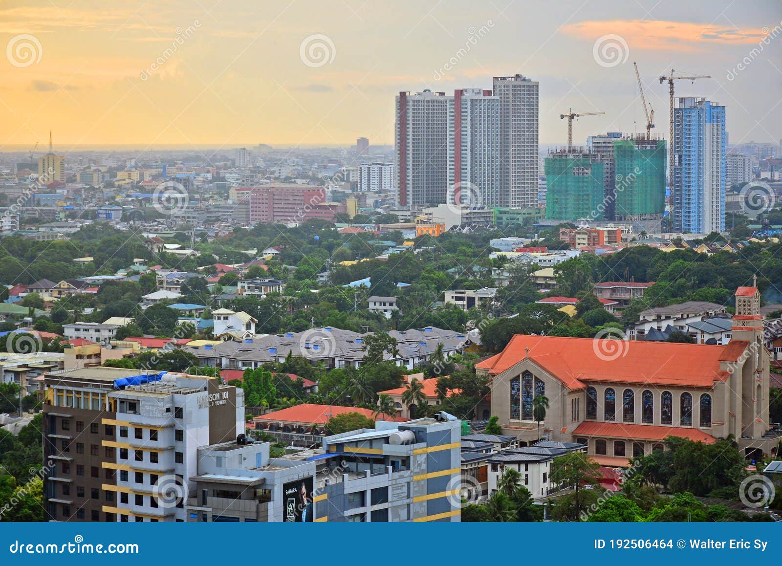 Quezon City Overview in Philippines Editorial Stock Image - Image of ...