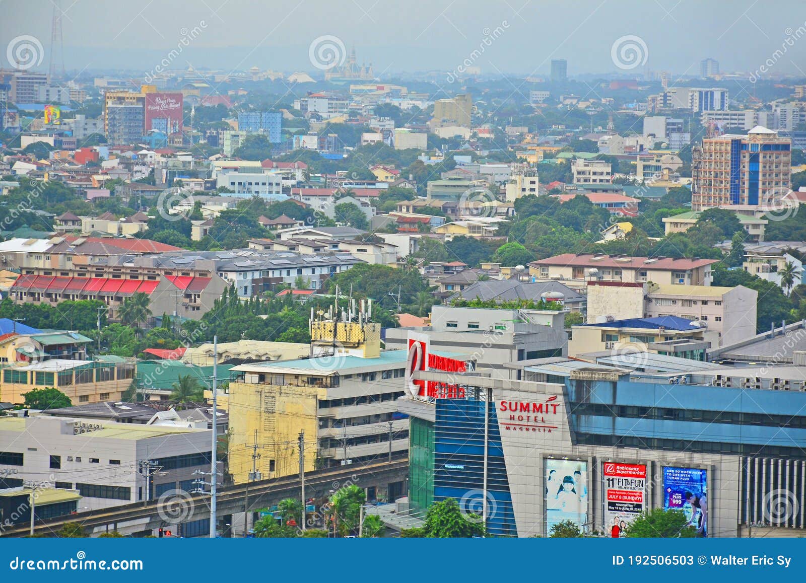 Quezon City Overview in Philippines Editorial Stock Photo - Image of ...