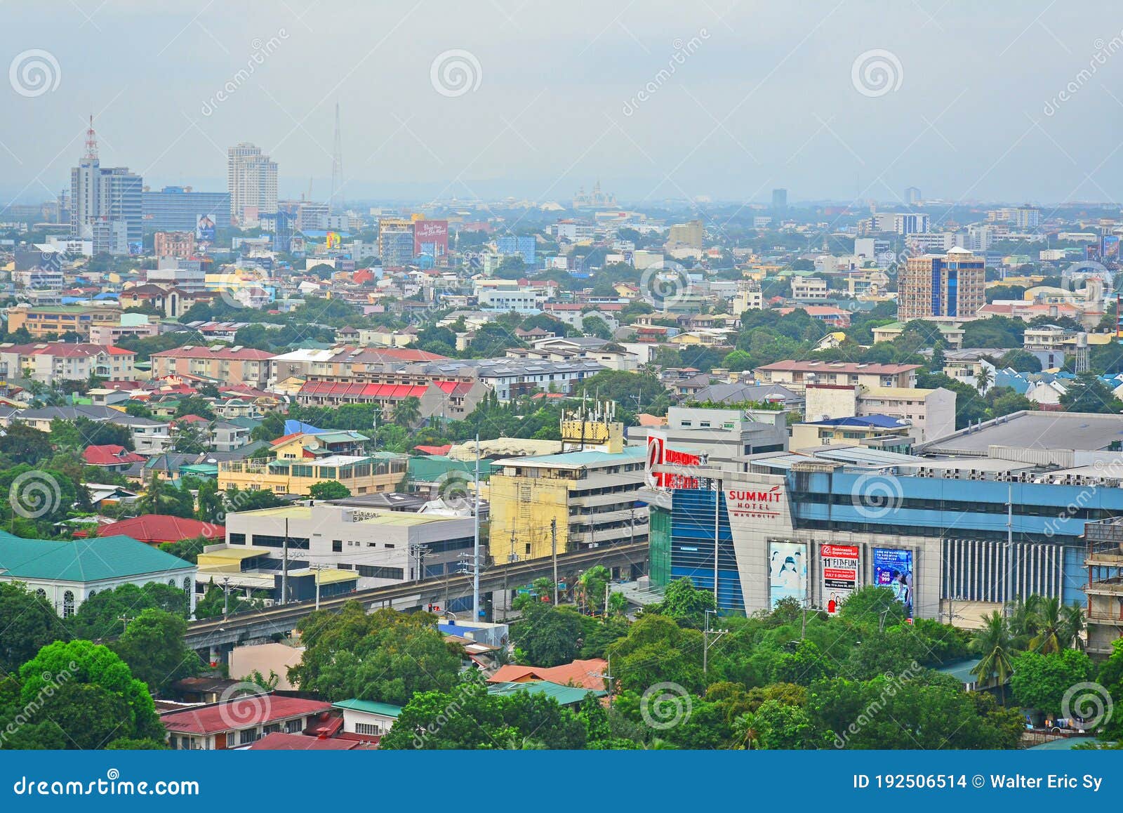 Quezon City Overview in Philippines Editorial Stock Image - Image of ...