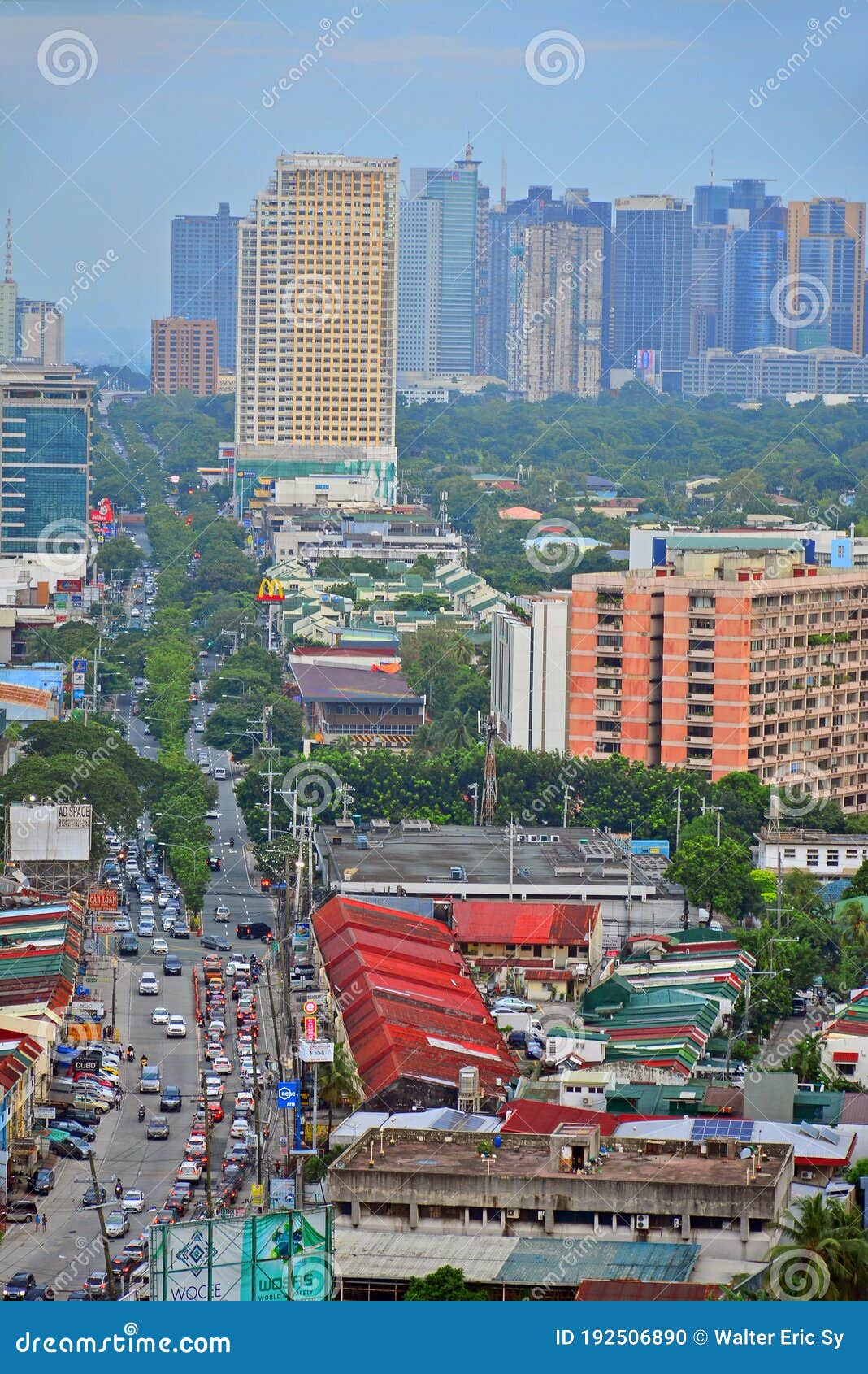 Quezon City Overview in Philippines Editorial Image - Image of asia ...