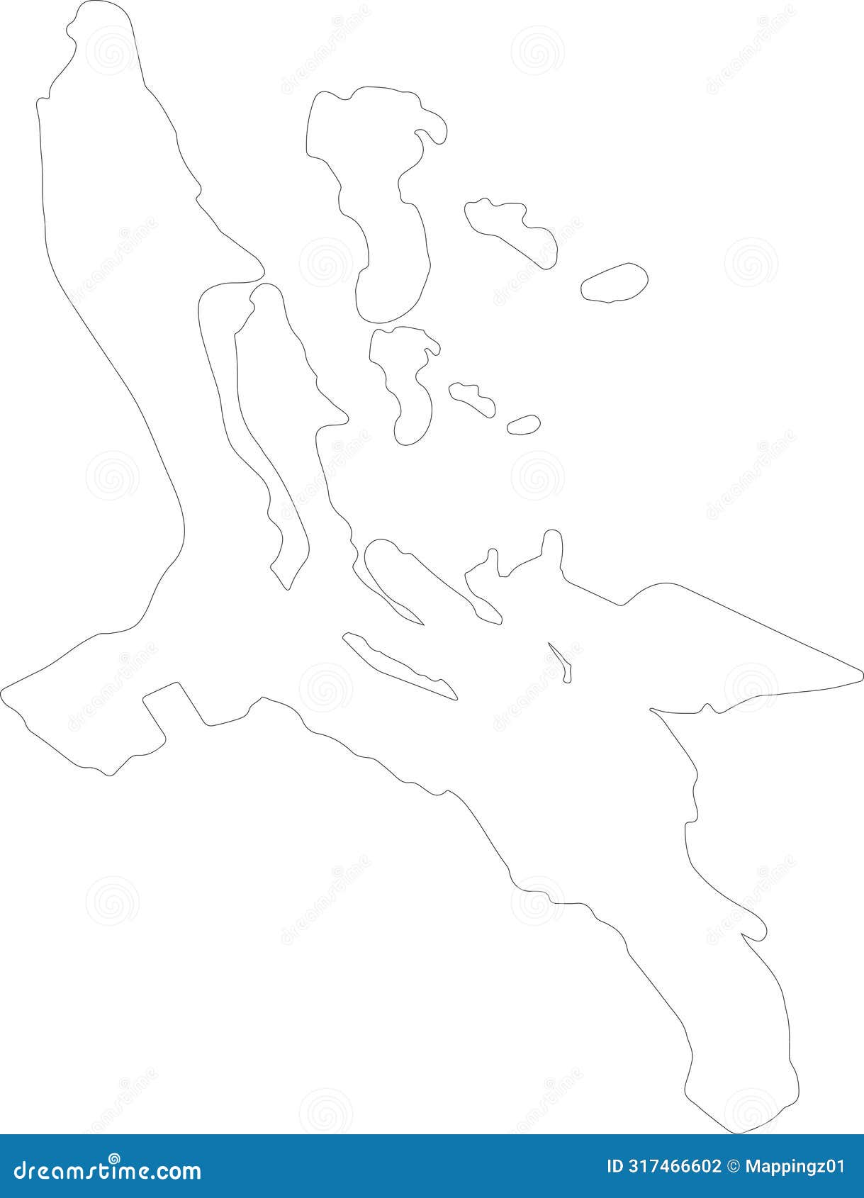 quezon city north philippines outline map