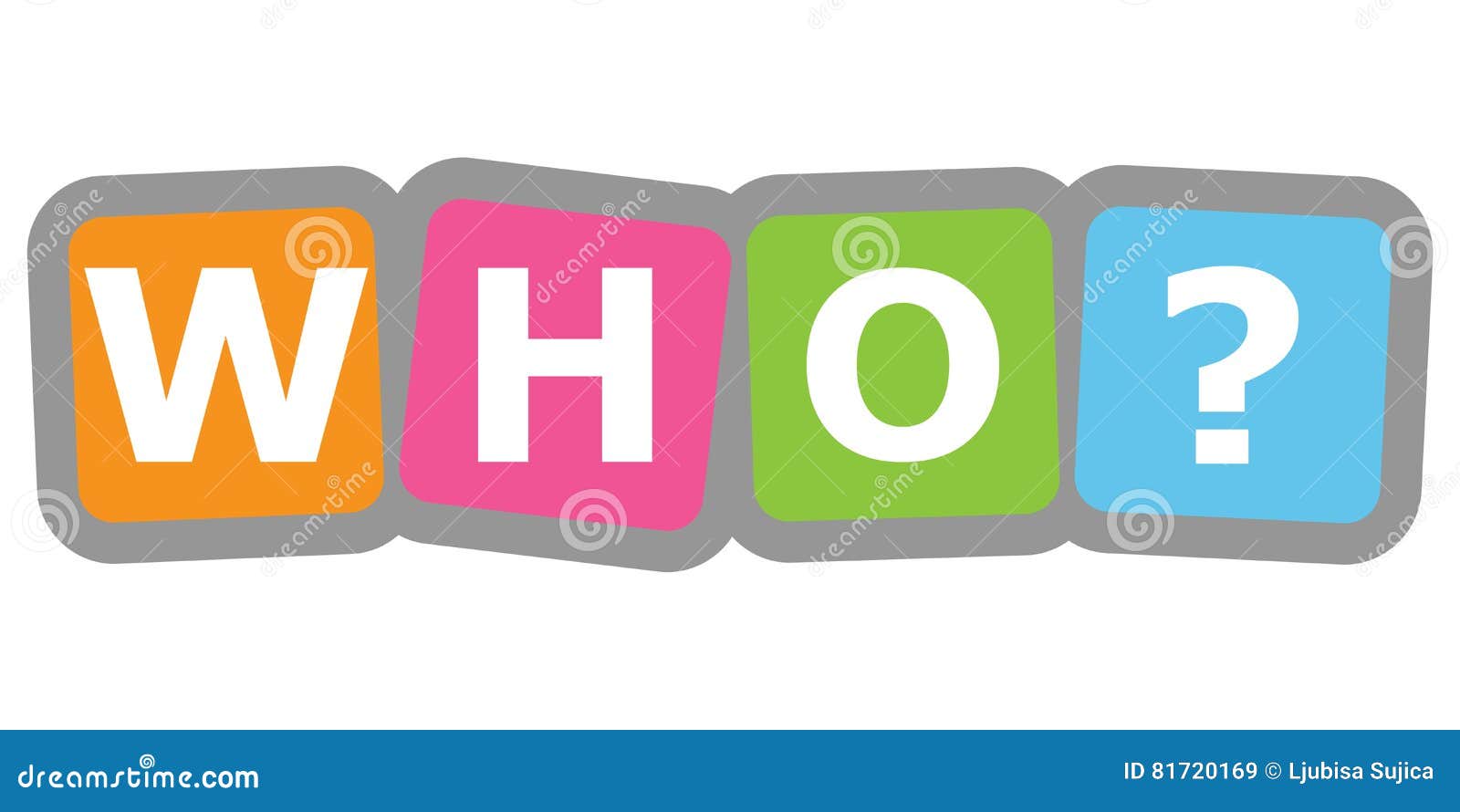 Qui ? illustration de vecteur. Illustration du coup, symbole - 81720169