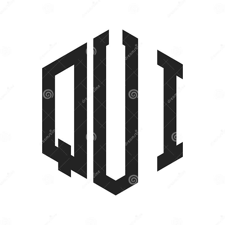 QUI Logo Design. Initial Letter QUI Monogram Logo Using Hexagon Shape ...