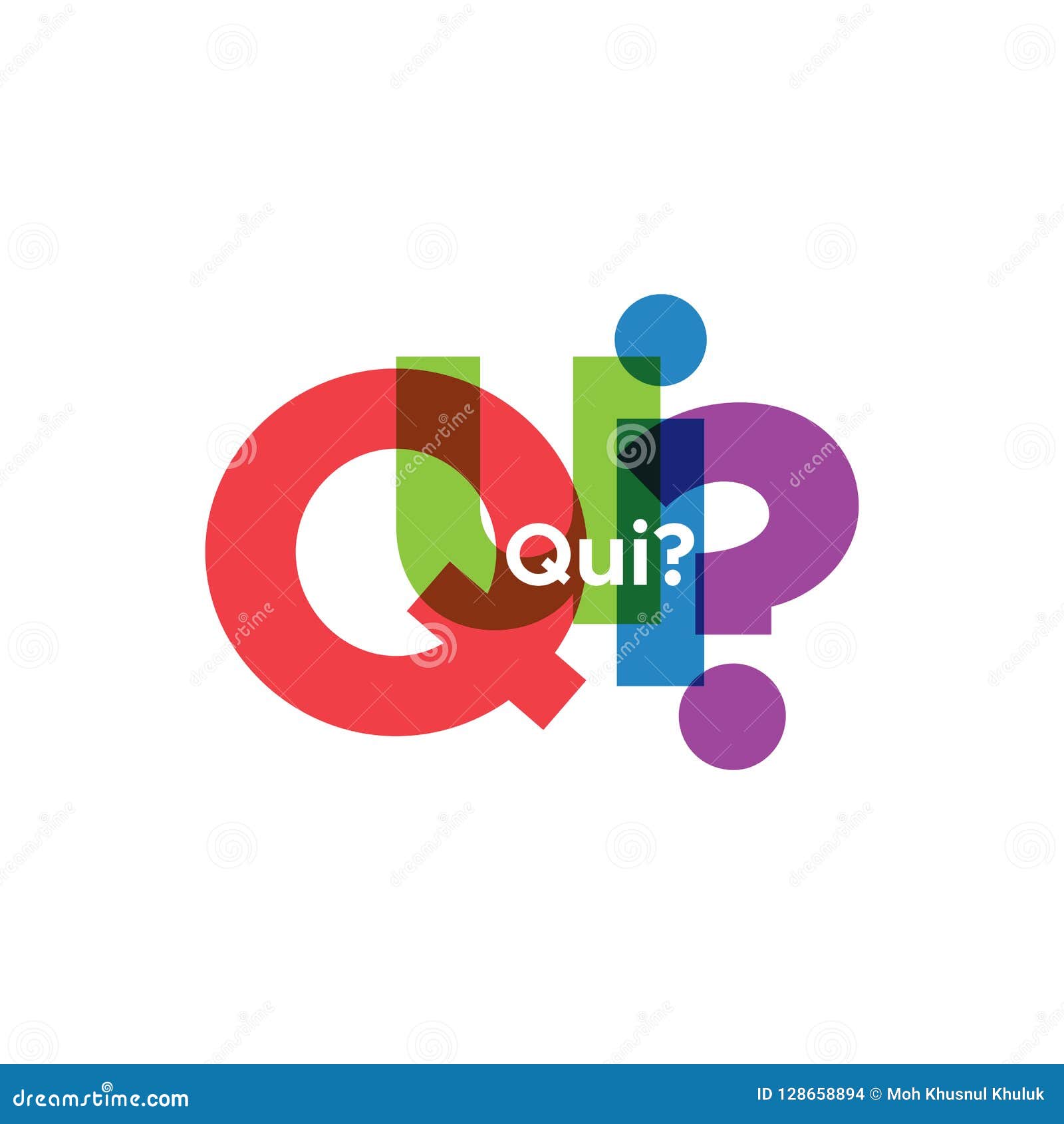 Why? Question Letter Full Color Background Vector Illustration ...